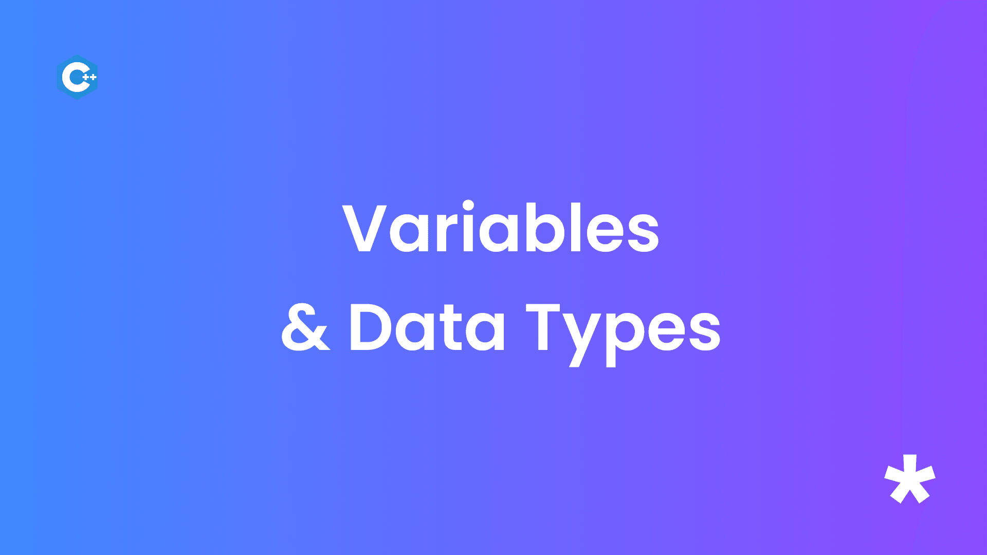 Variables et Types de Données en C++ | PointerLab